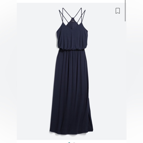 Papermoon | Dresses | Navy Blue Knit Maxi Dress | Poshmark